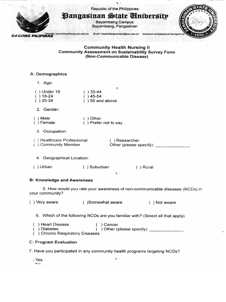 CHN-2-Community-Assessment-on-Sustainability-Survey-Form | PDF