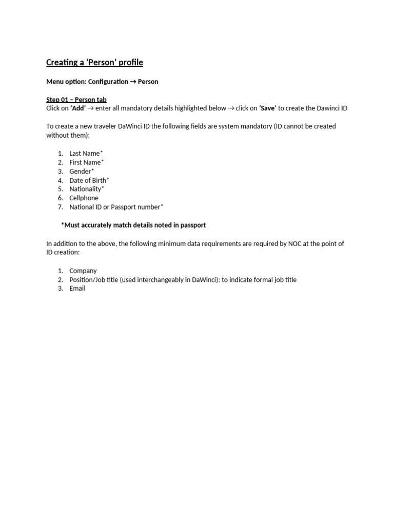 Contractor access profile | PDF