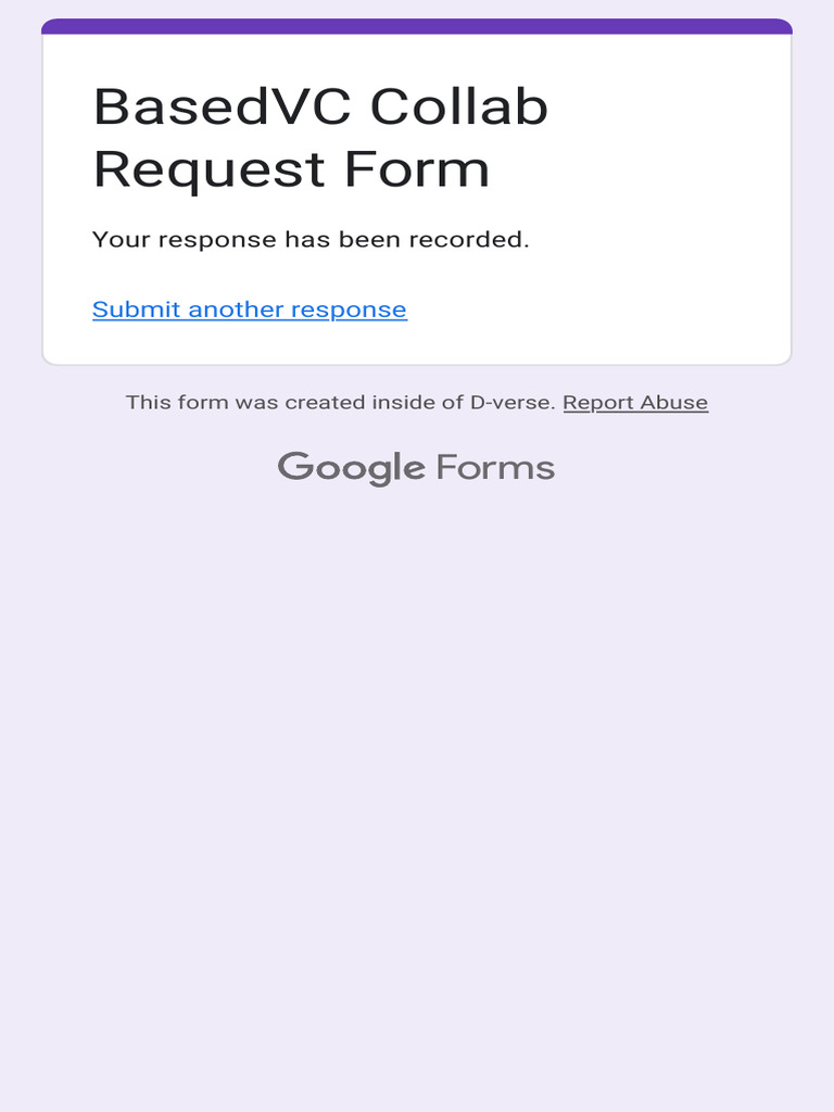 BasedVC Collab Request Form | PDF