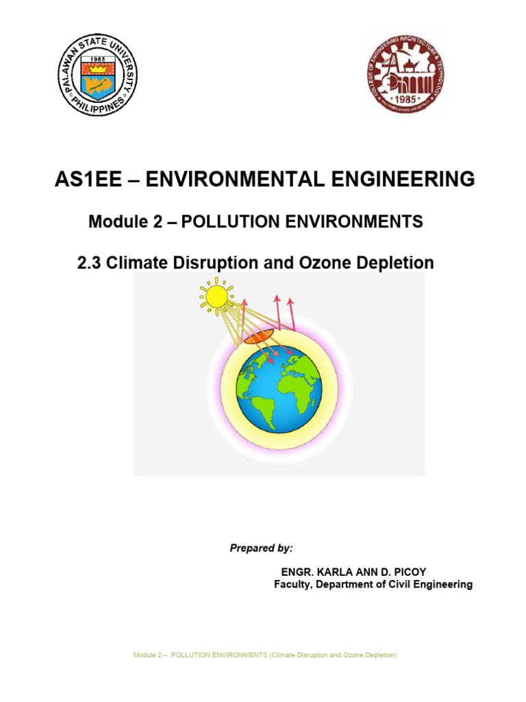 Module 2.2.2 - Climate Disruption and Ozone Depletion | PDF