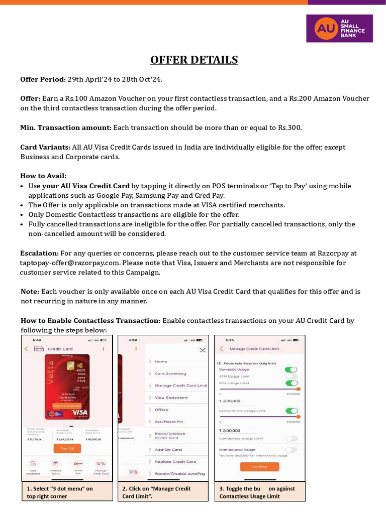 Visa Ctls tnc3 | PDF