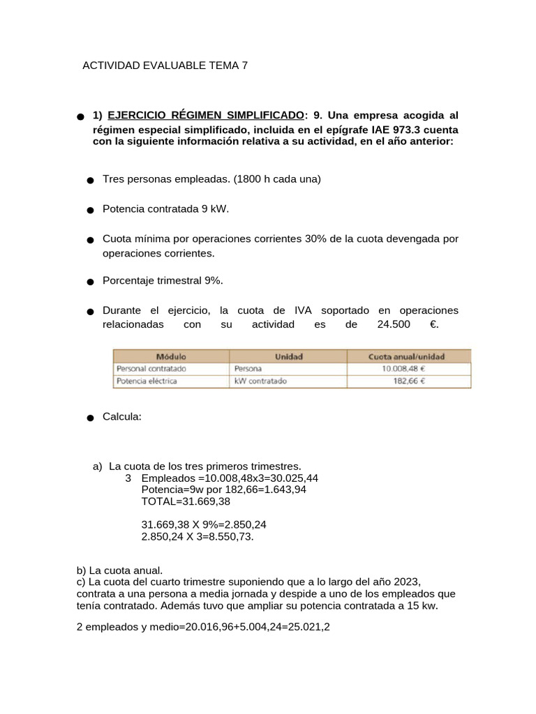 Actividad Evaluable Tema 7 | PDF