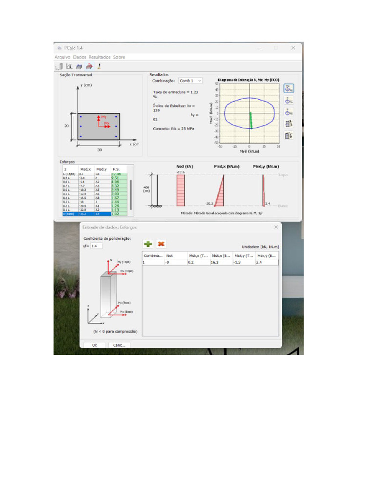 Simulação Pcalc | PDF