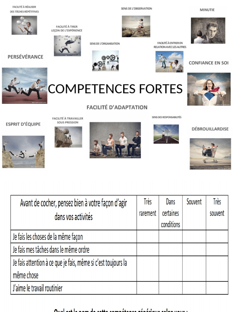 Support Animation Compétences Fortes | PDF
