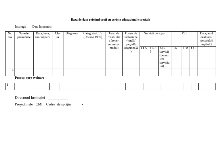 BAZA DE DATE MODEL CES 2022 | PDF