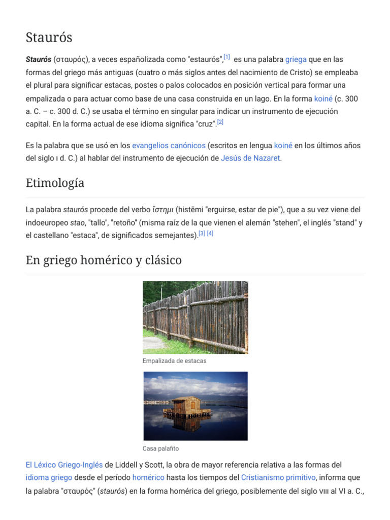 Staurós - Wikipedia, La Enciclopedia Libre | PDF
