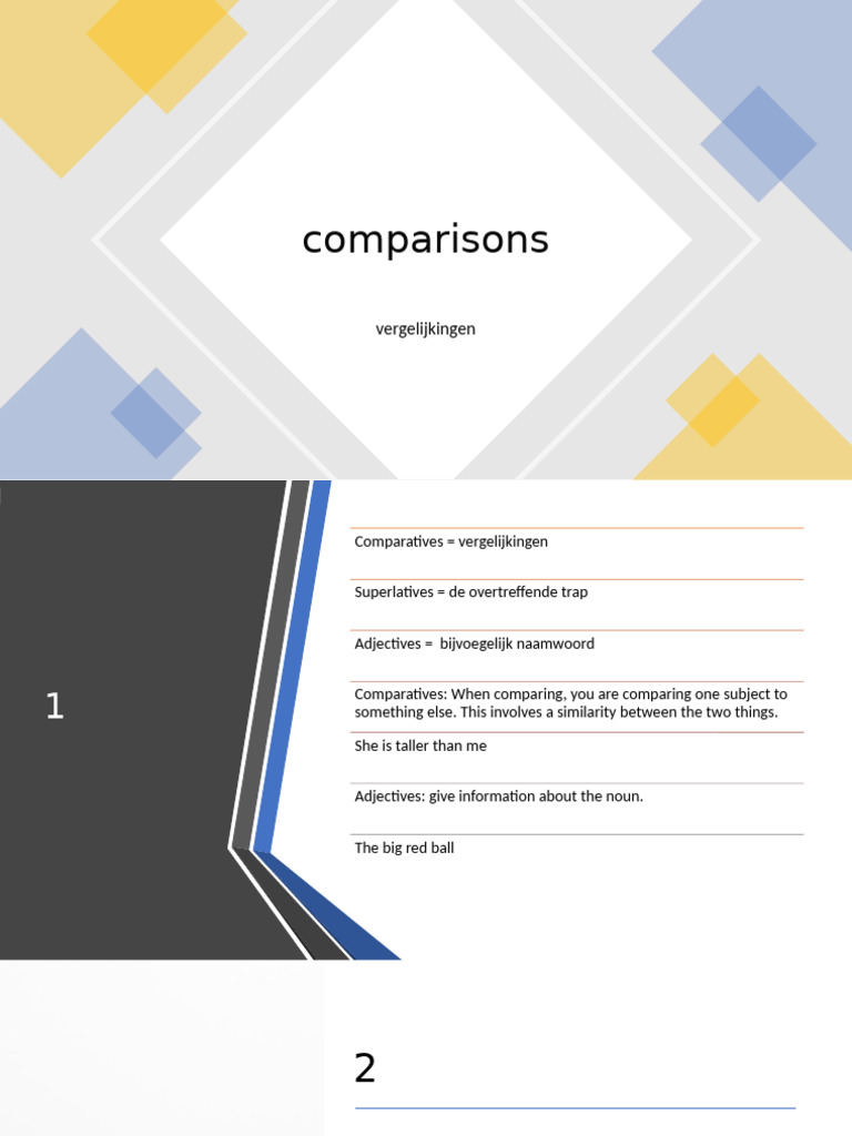 Comparisons | PDF