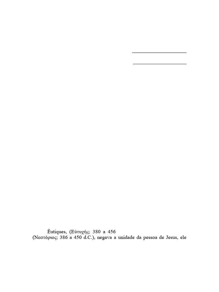 Heresia Eutiques Nestorio Boecio | PDF