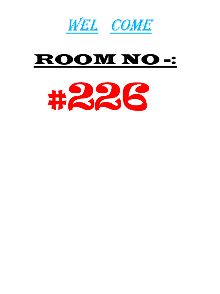 Room 226 | PDF