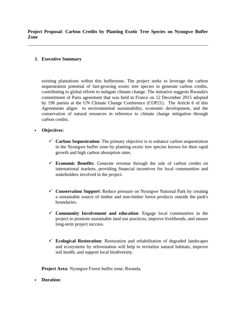 Project Proposal buffer zone | PDF