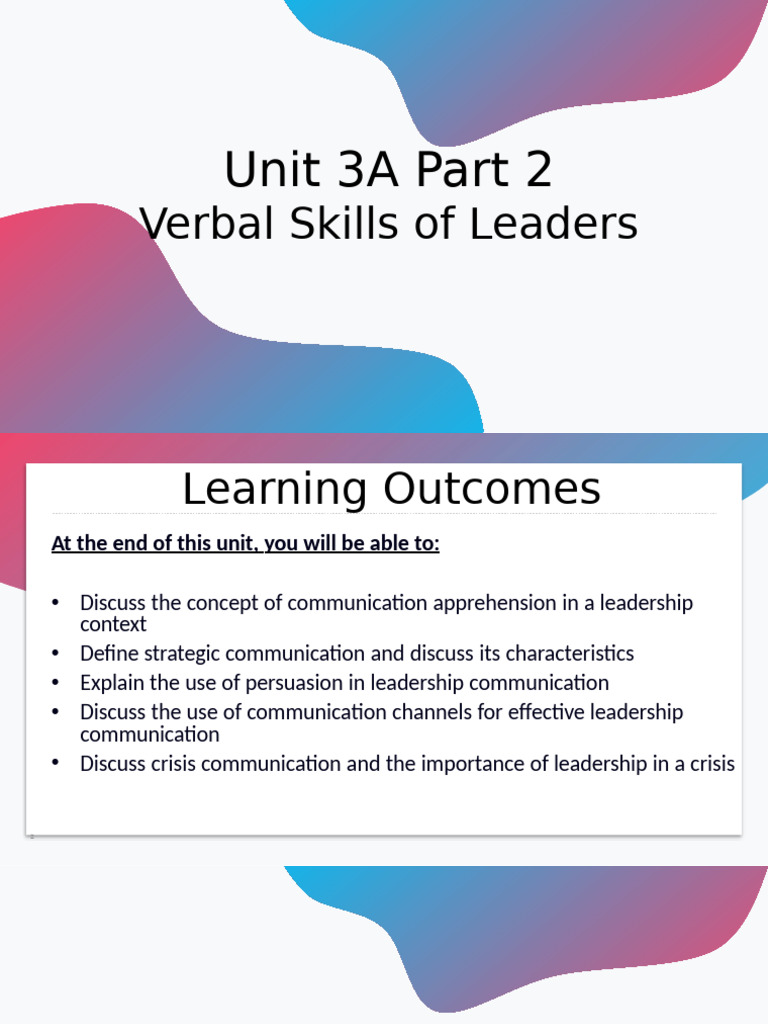 Unit 3a Part 2 2023 Pdf