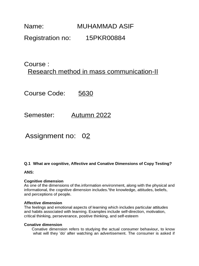 Name: Muhammad Asif Registration No: 15PKR00884 | PDF