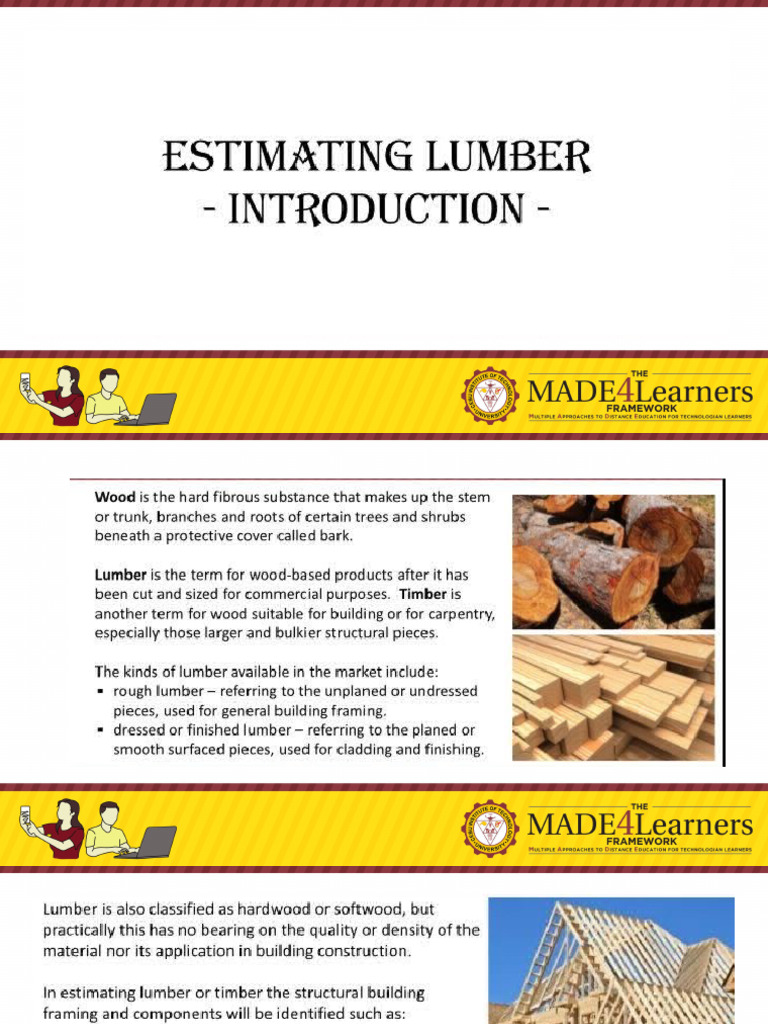 Estimating Lumber | PDF
