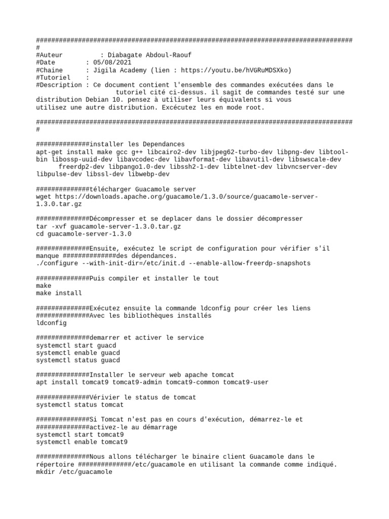 INSTALLATION Guacamole | PDF
