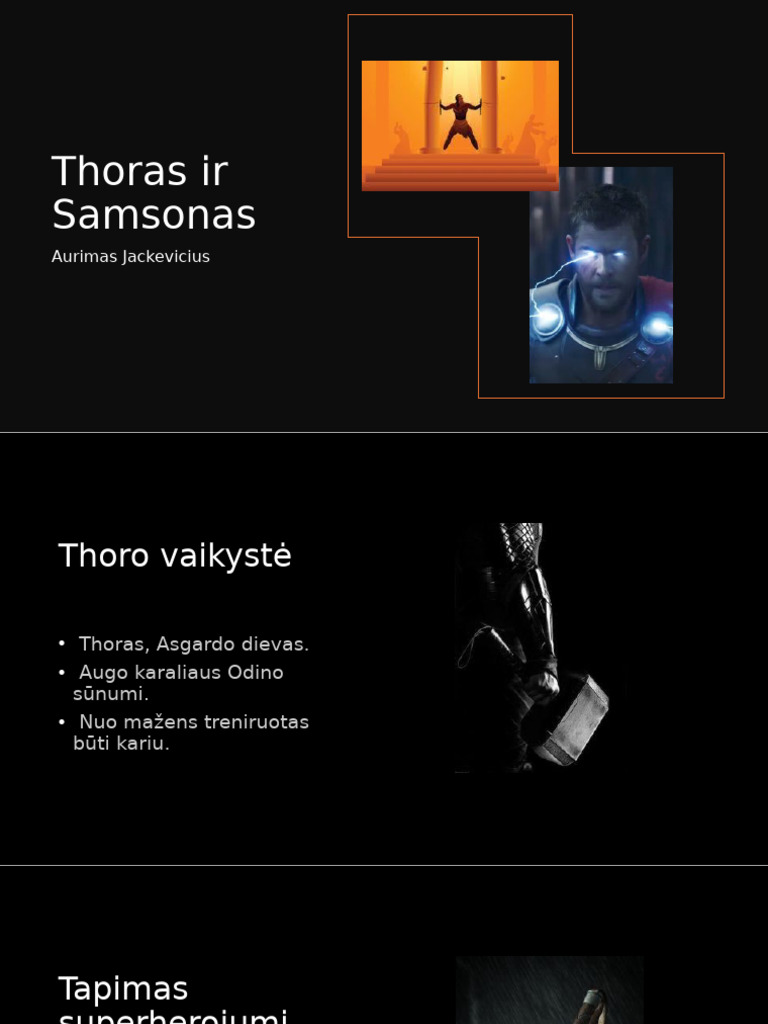 Thoras Ir Samsonas Aurimas Jackevicius | PDF