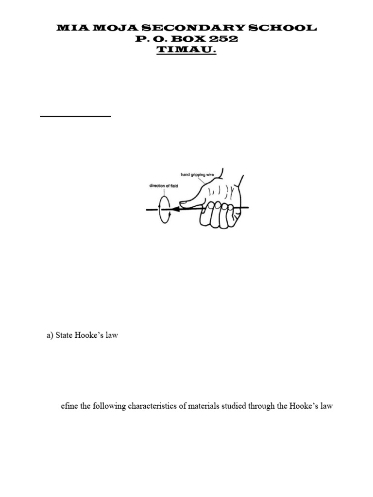Physics Form 3 End Term 1 2024 | PDF | Waves | Wavelength