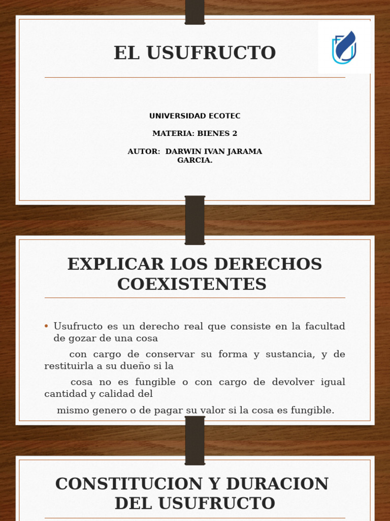 El Usufructo Ecotec | PDF