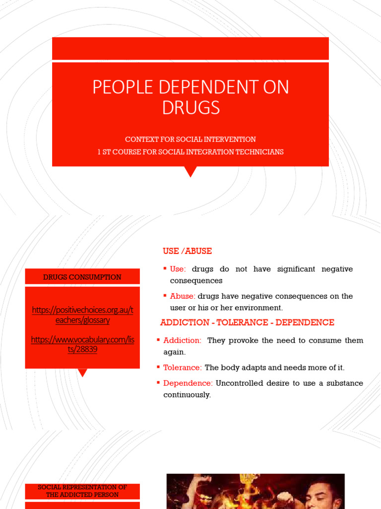 People Dependent On Drugs | PDF