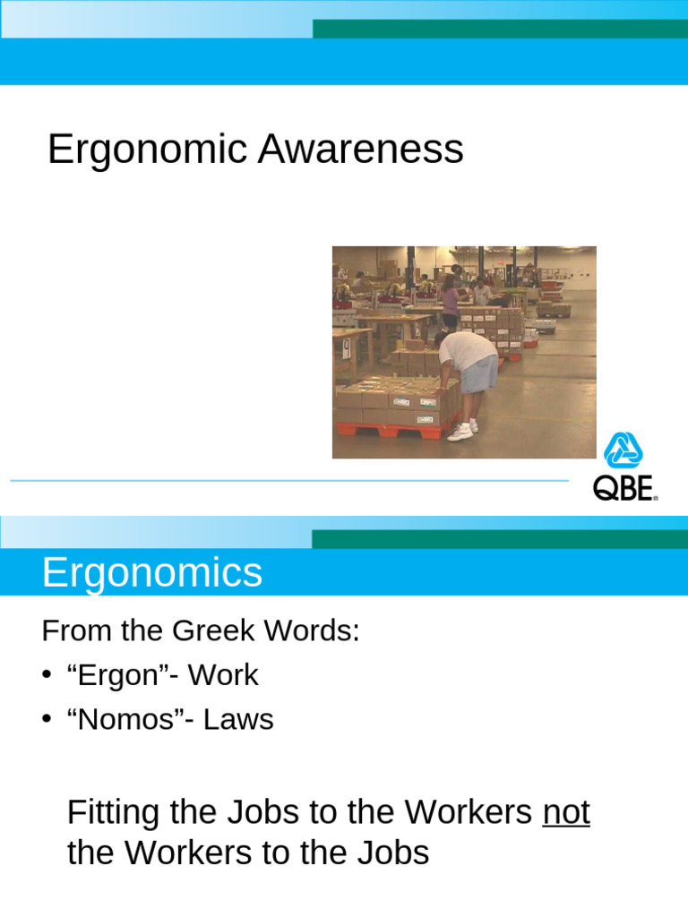Ergonomics Awareness | PDF