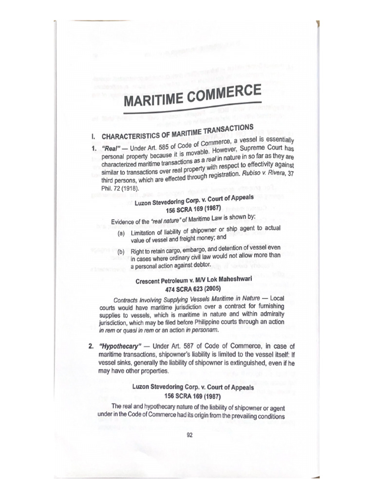 Maritime Commerce | PDF