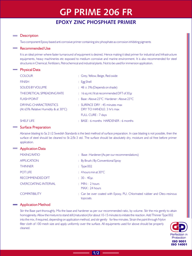 GP Prime 206 FR | PDF