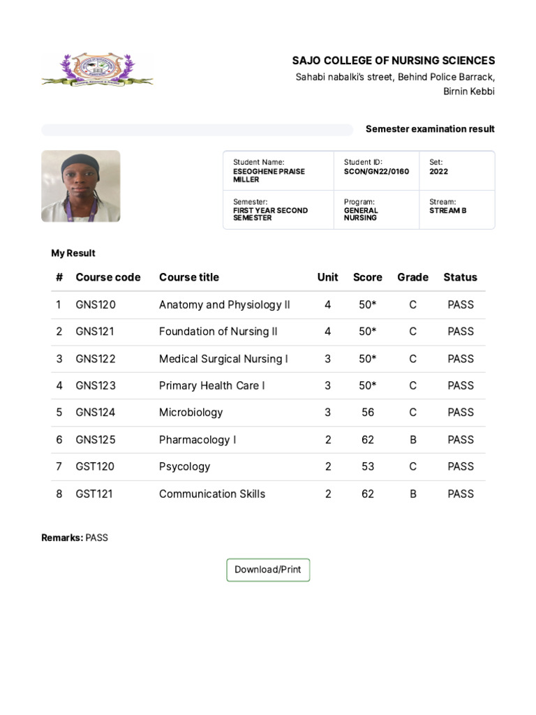 Student examination result (1) | PDF