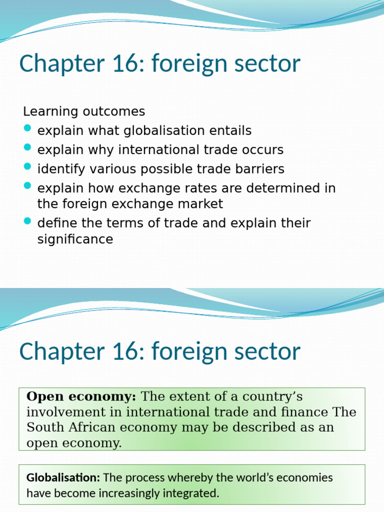 Macro Notes Chapter 5 Foreign Sector | PDF