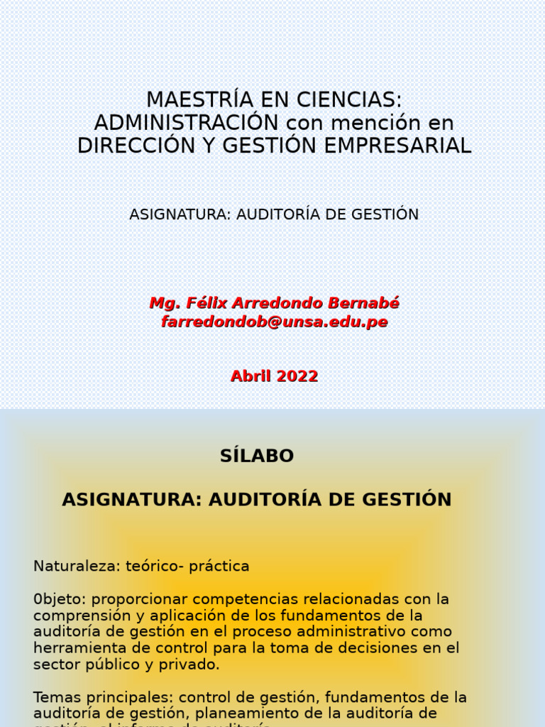 Gestion 2022-1 | PDF