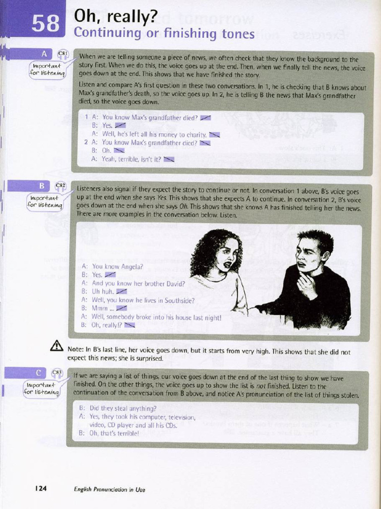 Week 3 Pron Club Materials - Intonation | PDF