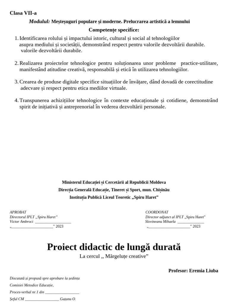 Foaie de TITLU 2024 | PDF