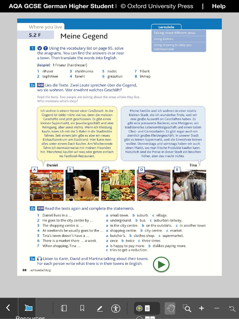 AQA GCSE German Higher Student Book | PDF