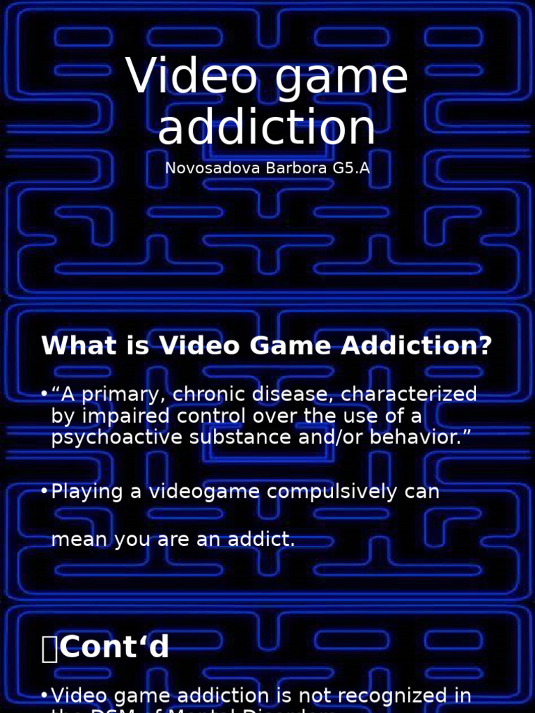 Video Game Addiction | PDF