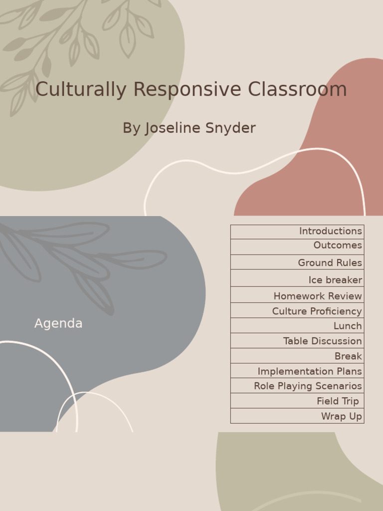 Culturally Responsive Classroom Guide | PDF