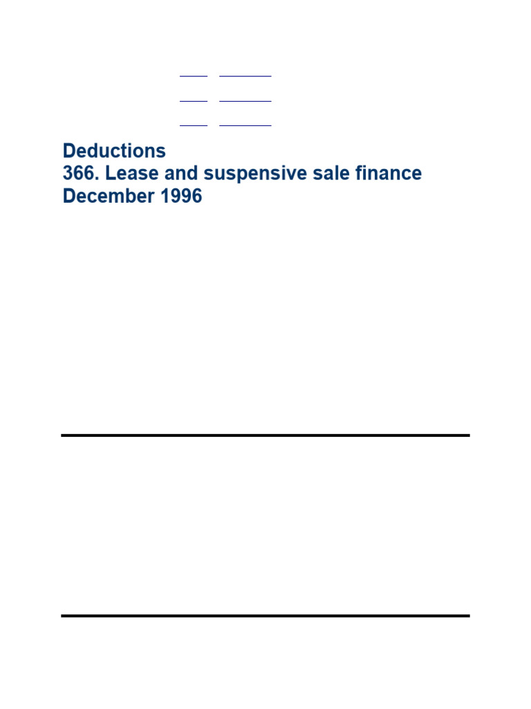 Lease Vs Suspensive Sale | PDF