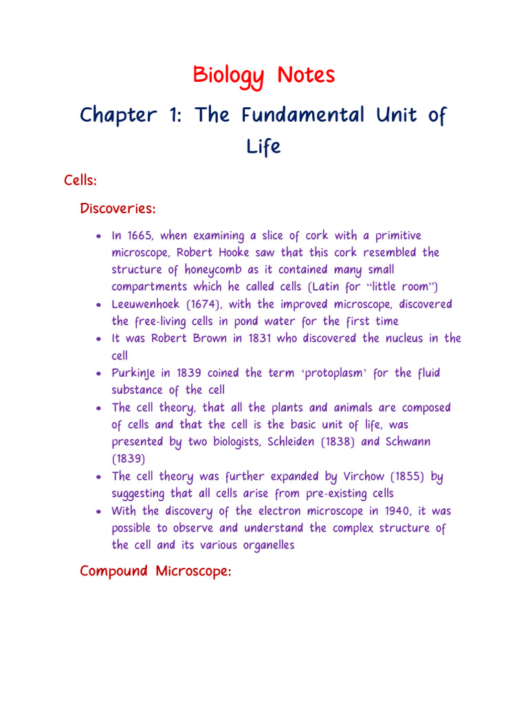 Chapter 1 Notes | PDF