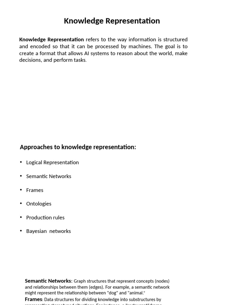 Unit2 Basics Knowledge Representation and Mapping 1 | PDF