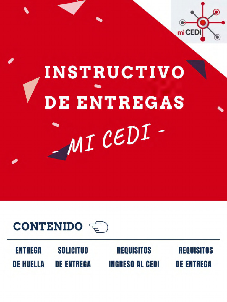 Manual de Ingresos a CEDI | PDF