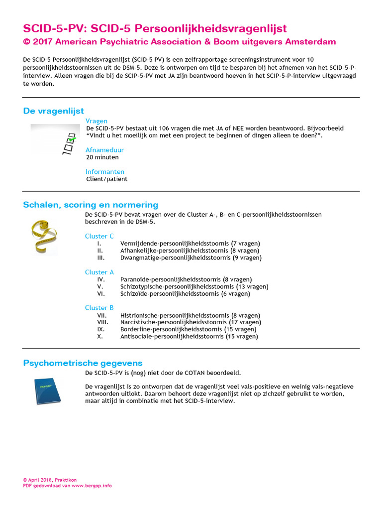 SCID-5-PV-Vignet | PDF