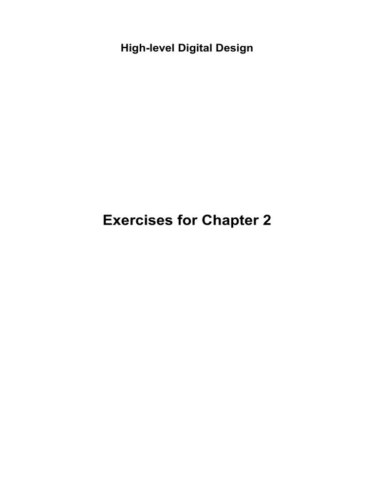 HDD Exercises Chapter 2 | PDF