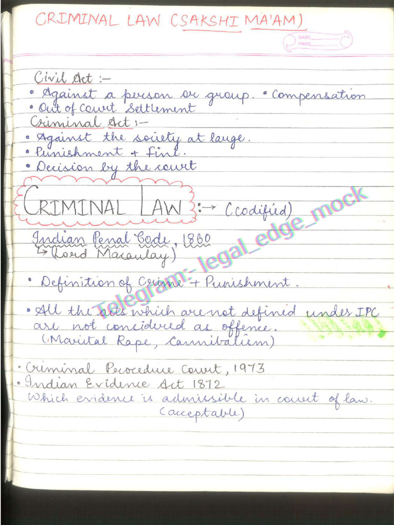 0261d2b40731a-Criminal Law Notes | PDF