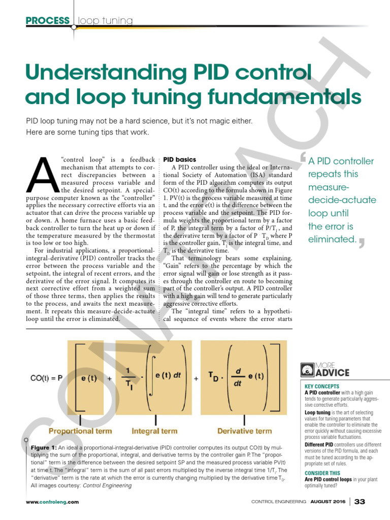 PID Control Loop | PDF