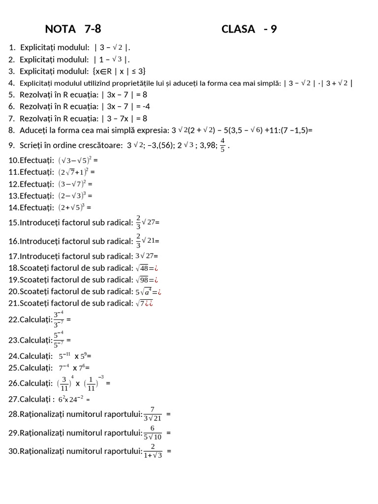 COLOCVIU CL - IX 7 8 | PDF