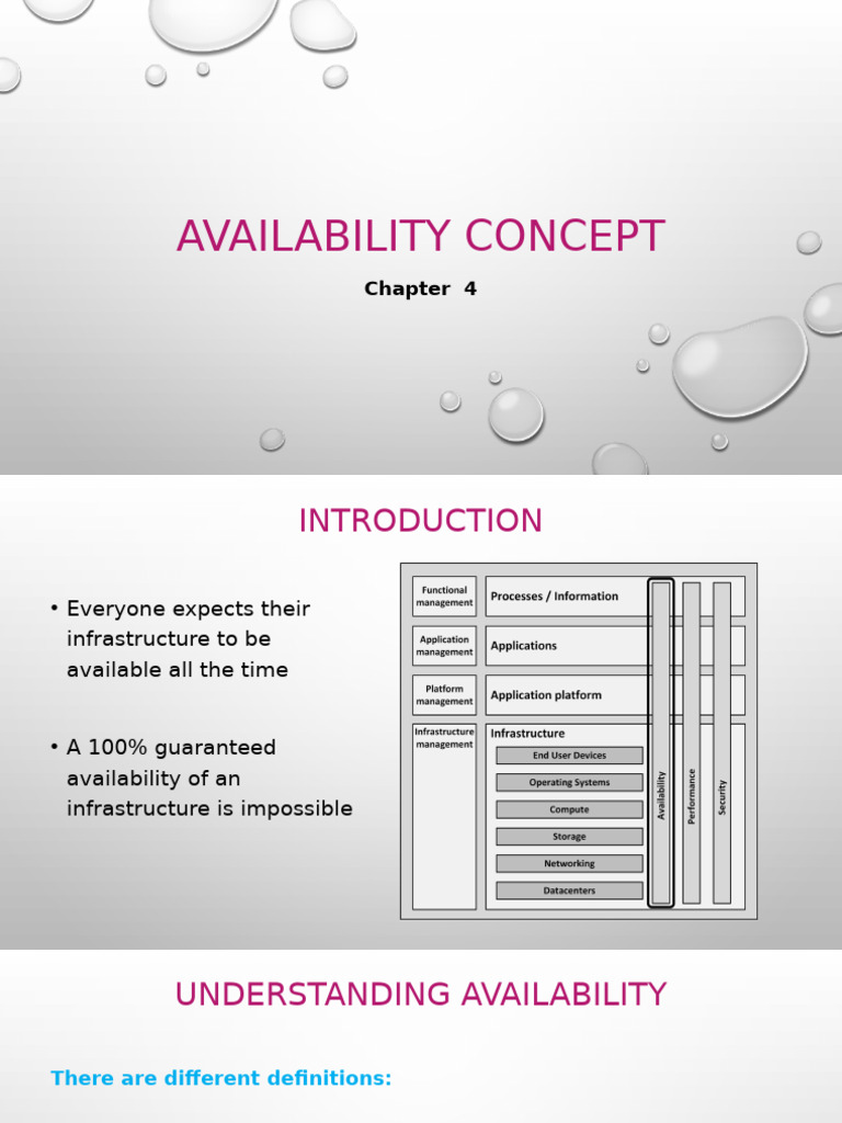 Availability Concepts | PDF