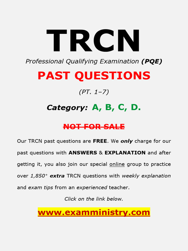 TRCN Past Questions | PDF