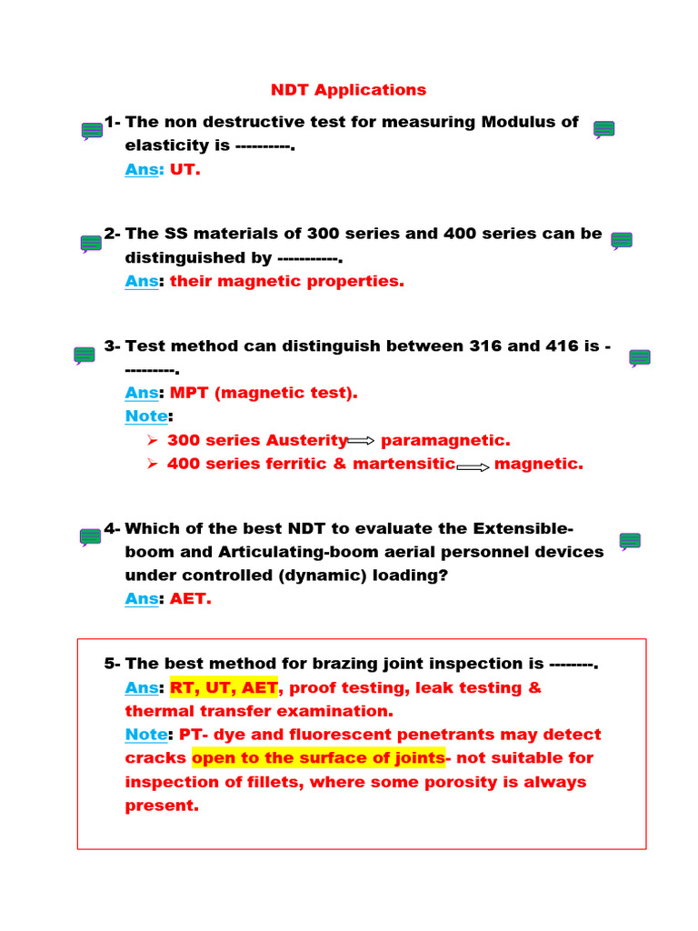 Recall of Points NDT | PDF