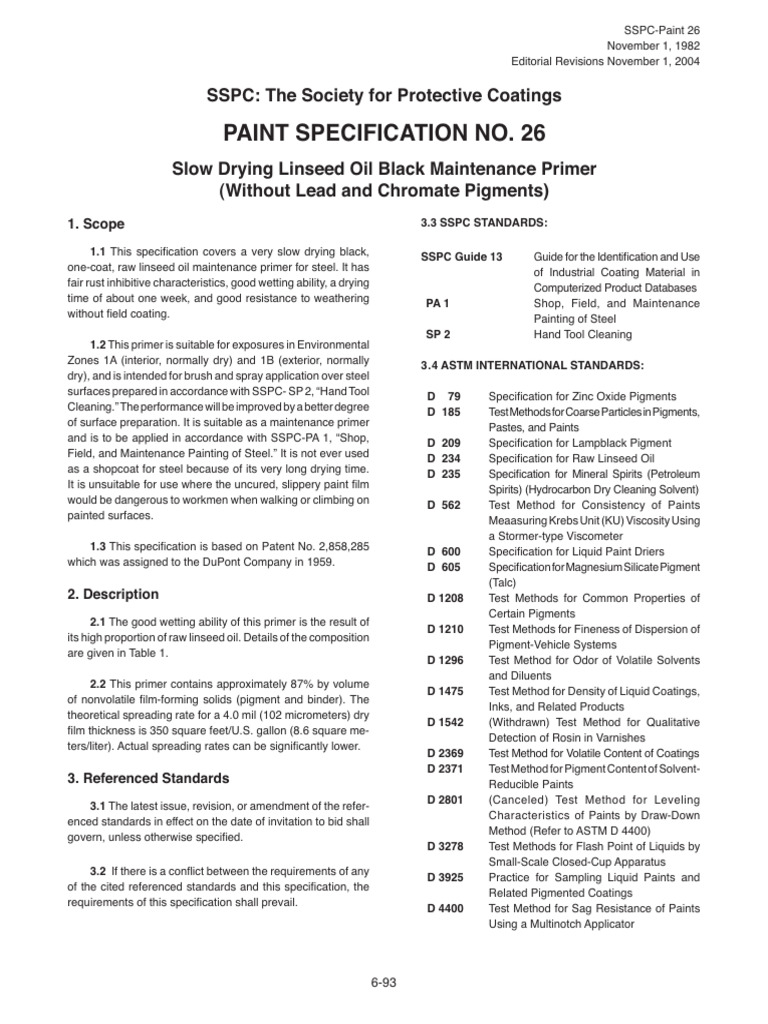 SSPC-Paint 26 1982-11 (2004-11) | PDF