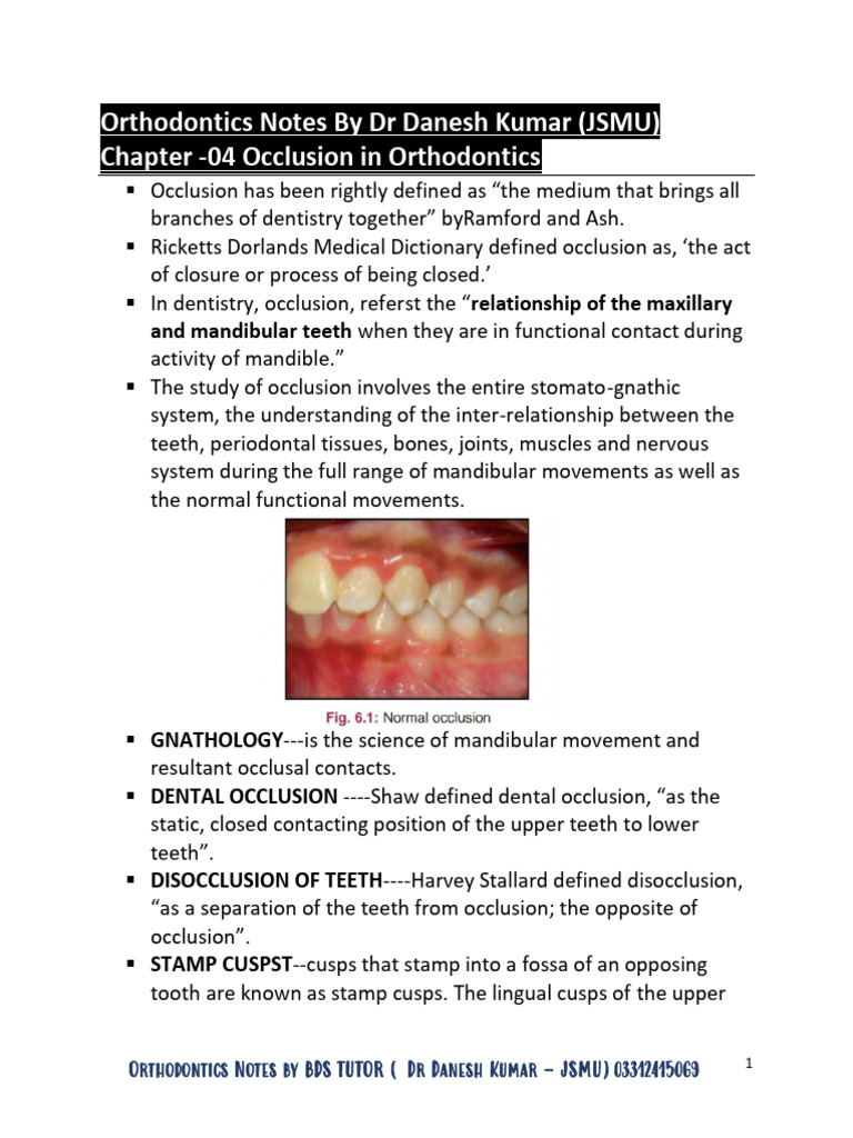 Chapter -04 Ortho Notes by Danesh | PDF
