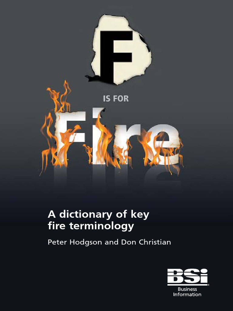 53 - F Is For Fire A Dictionary of Key Fire Terminology | PDF