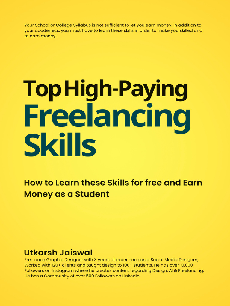 5 High Paying Freelancing Skills | PDF