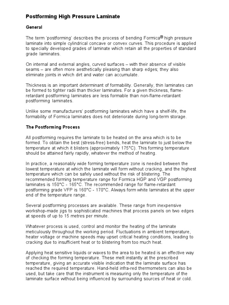 High Pressure Laminating Composite Panels 02 | PDF | Adhesive | Countertop